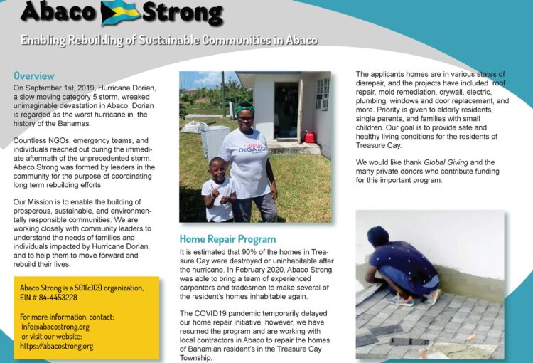 Our Work - Abaco Strong